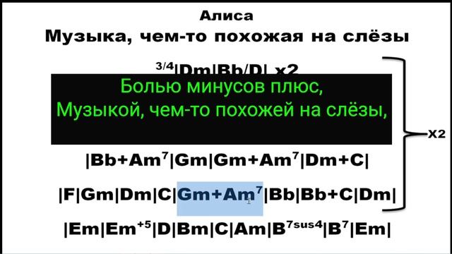 Алиса - Музыка, чем-то похожая на слёзы(субтитры)