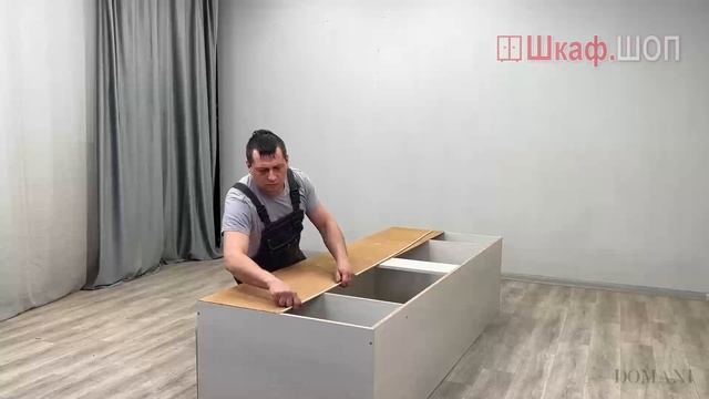 Спальный гарнитур Модена. Шкаф двухстворчатый с зеркалом МШ-22, сборка ШкафШоп