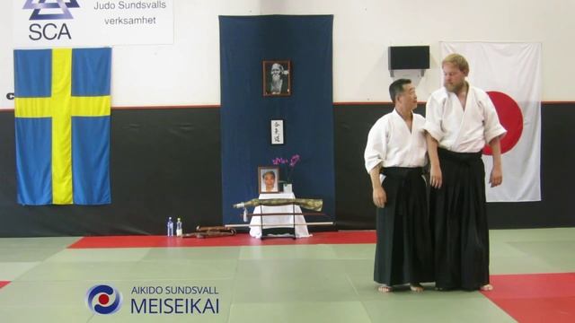 11 Aikido Ai Hanmi Low Position Kokyonage, Shishiya Sensei Sundsvall 2012
