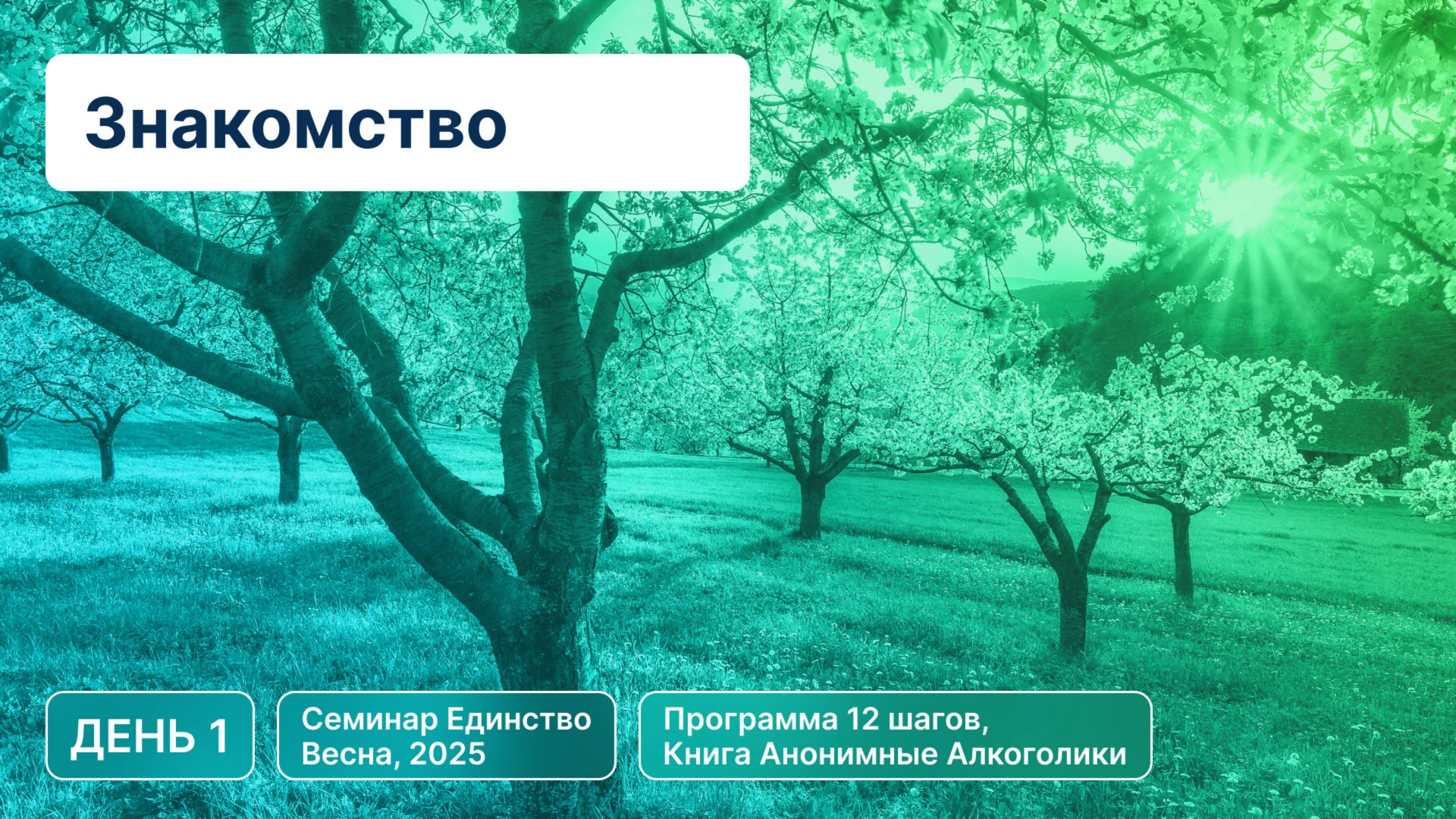 День 1 - Знакомство