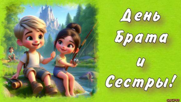 2 МАЯ. День Брата и Сестры! Открытка! Красивое Поздравление.
