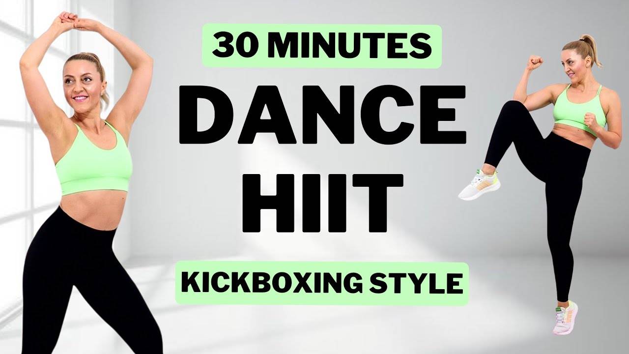 🔥 30-МИНУТНАЯ КАРДИО ТАНЦЕВАЛЬНАЯ ТРЕНИРОВКА 🔥КАРДИО-КИКБОКСИНГ ДЛЯ СЖИГАНИЯ ЖИРА ДОМА 🔥