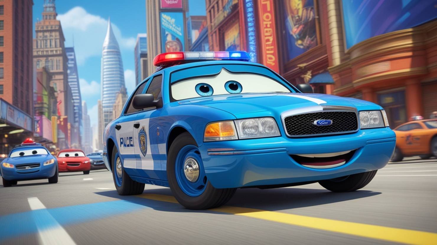 Полицейская машина🚓| Детские песенки | Песенка про  Полицейскую машину| Песенка про машинки слушать