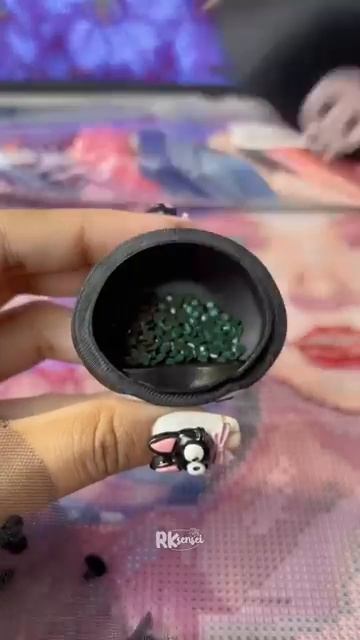 HANDMADE! Diamond Art #asmr #artandcraft #smallbusiness #daimondart #gifts #shorts