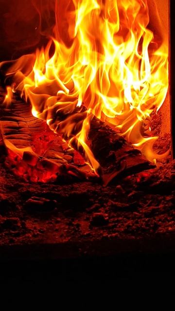 Огонь в печи