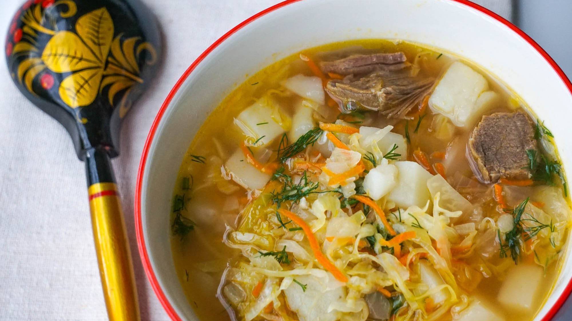 Русские ЩИ! Из белой капусты....