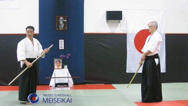 20 Aikido Jo Tai Ken Ai Hanmi Nikyo, Shishiya Sensei Sundsvall 2012