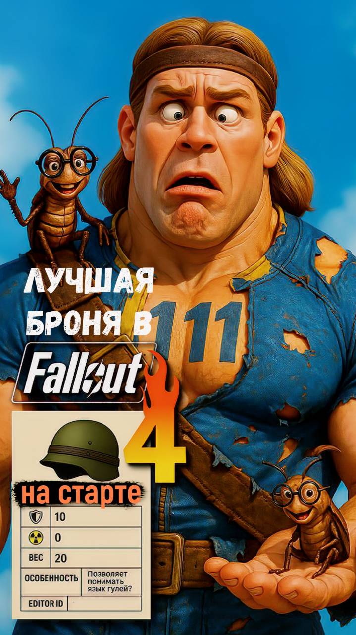 Лучшая броня в Fallout 4 — Армейский шлем!