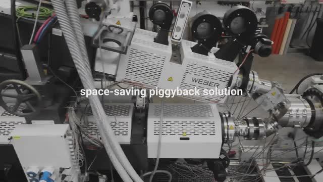 Со-экструзионная линия WEBER для производства труб. Германия.