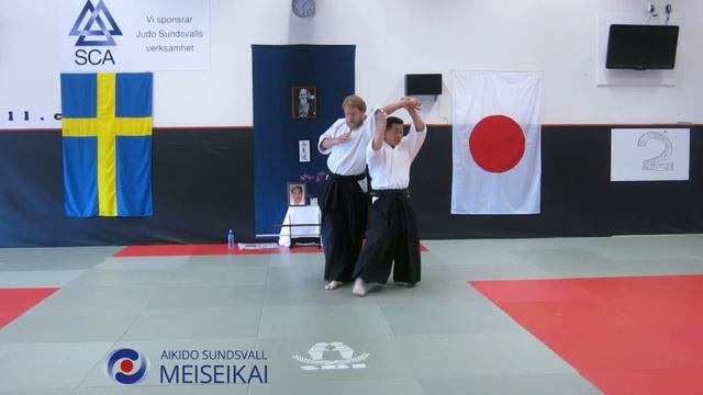 16 Aikido Ai Hanmi Do Barai Shihonage, Shishiya Sensei Sundsvall 2012