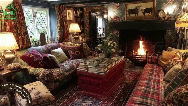 Гостиная в старинном стиле фото идеи для вдохновения (6)