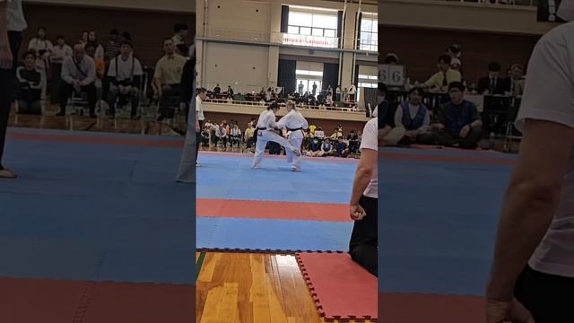 Юшкевич Екатерина. 1 бой. «Открытый чемпионат Японии по Кёкусин-кан 2025 г.»