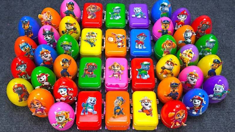 🐾 Щенячий Патруль — Сюрпризы из пластилина в слайме! Райдер, Чейз, Маршалл и друзья | Для детей