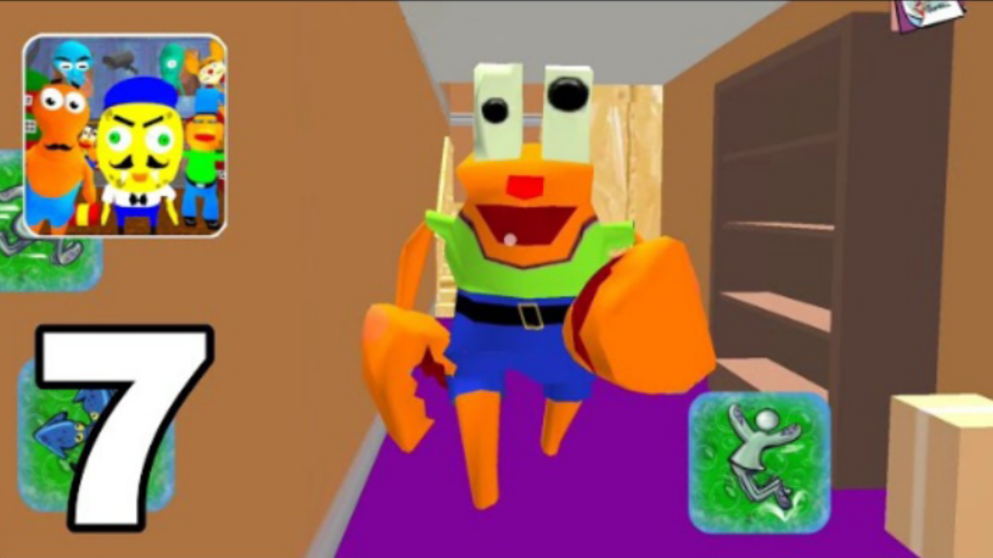 Sponge Neighbor Escape 3D New Update Gameplay Level 7