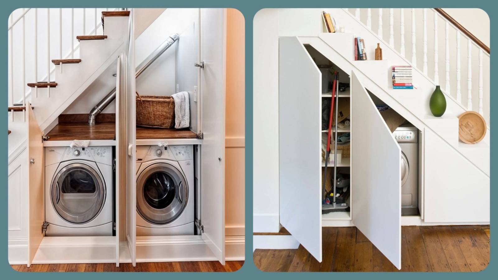 Пространство под лестницей / Прачечная под лестницей 🧺🧼👕