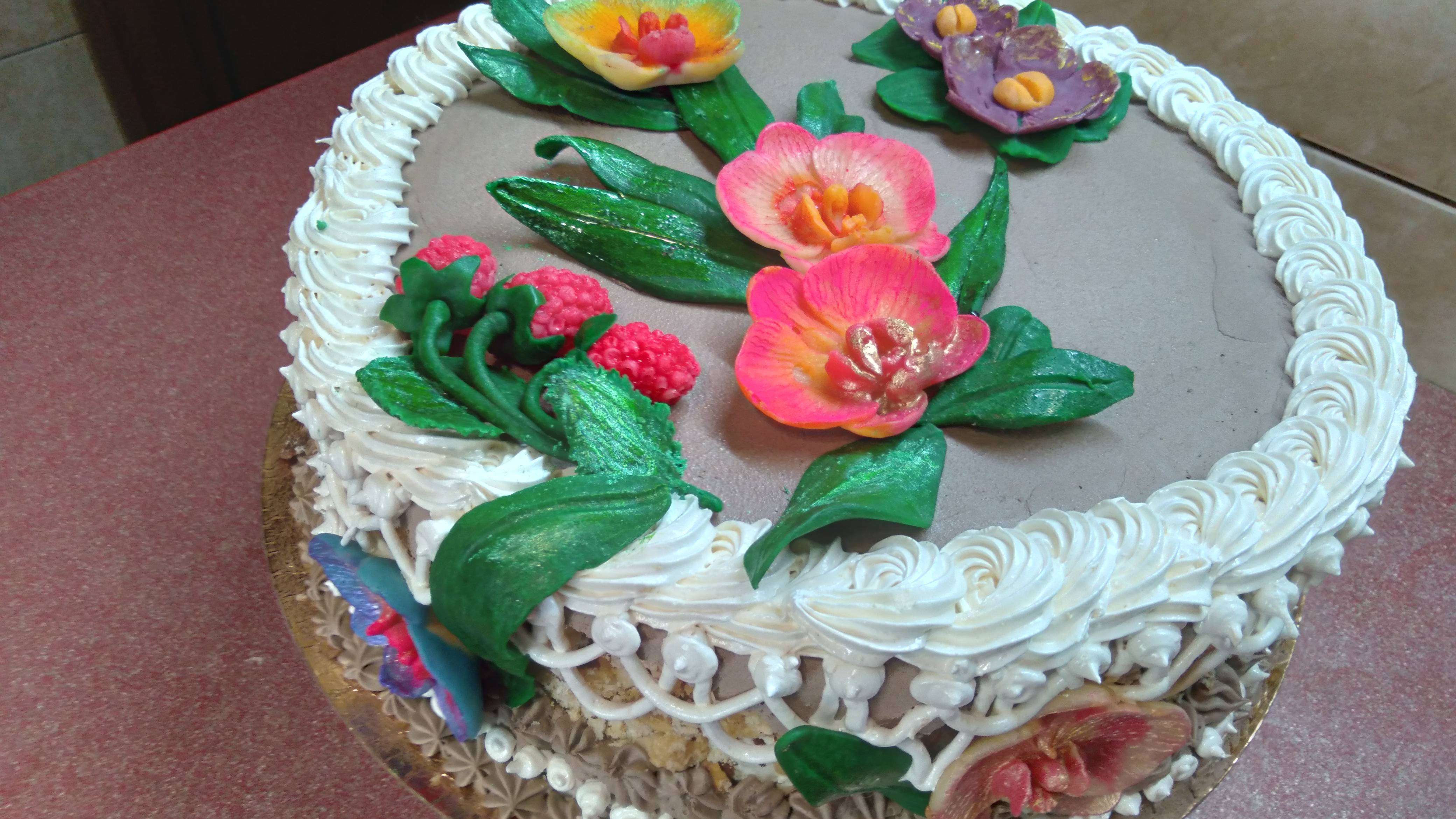 Простой бисквит для торта Ветка