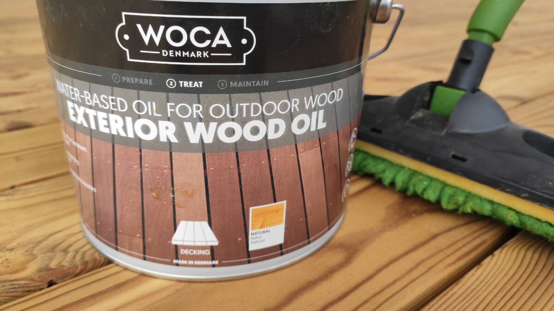 Покраска террасной доски (палубный пол) маслом