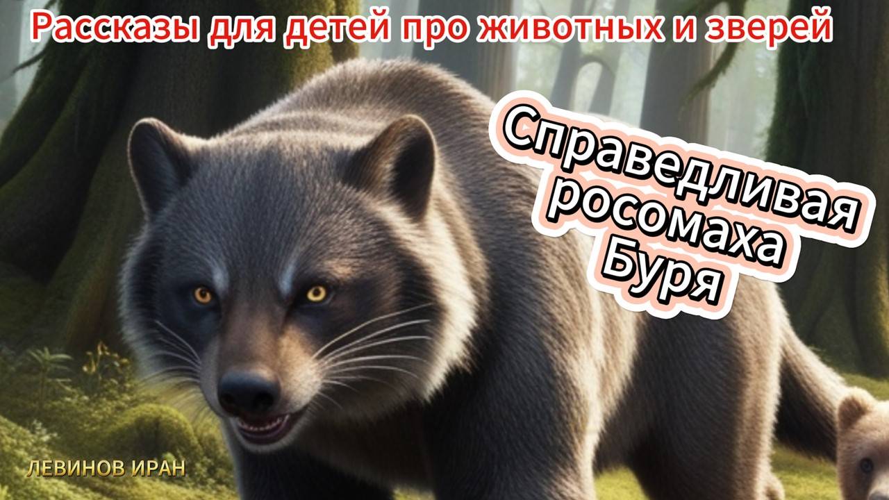 Справедливая росомаха Буря. Рассказы для детей про животных и зверей. Детский писатель Левинов Иран