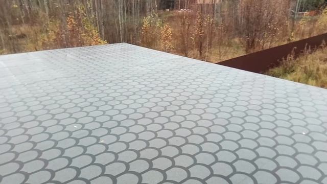 Монтаж кровли бани-барбекю (FD-5)