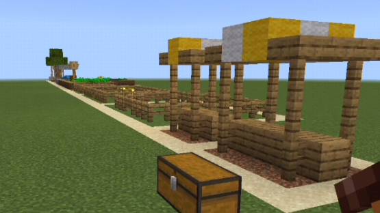 Как построить загон, ферму, колодец и другие небольшие структуры из равнинной деревни