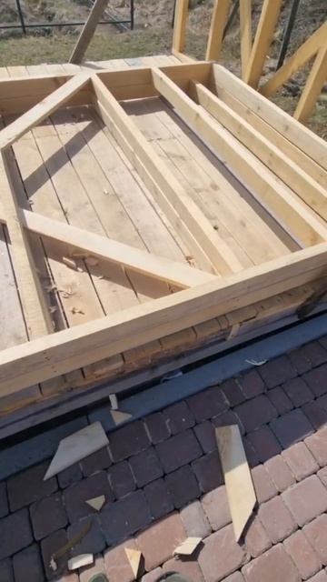 Каркасная баня своими руками, врезка укосин, плиты logicpir