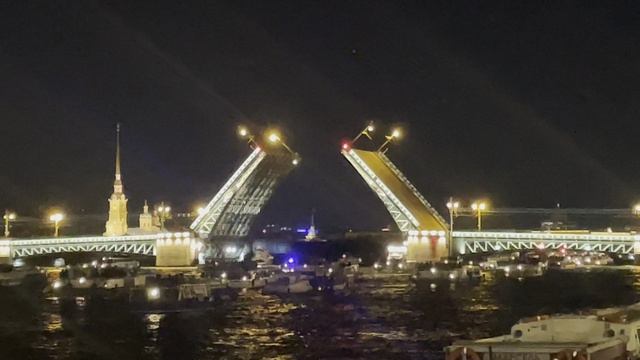 Развод Мостов в Питере! 2025г Отпуск!