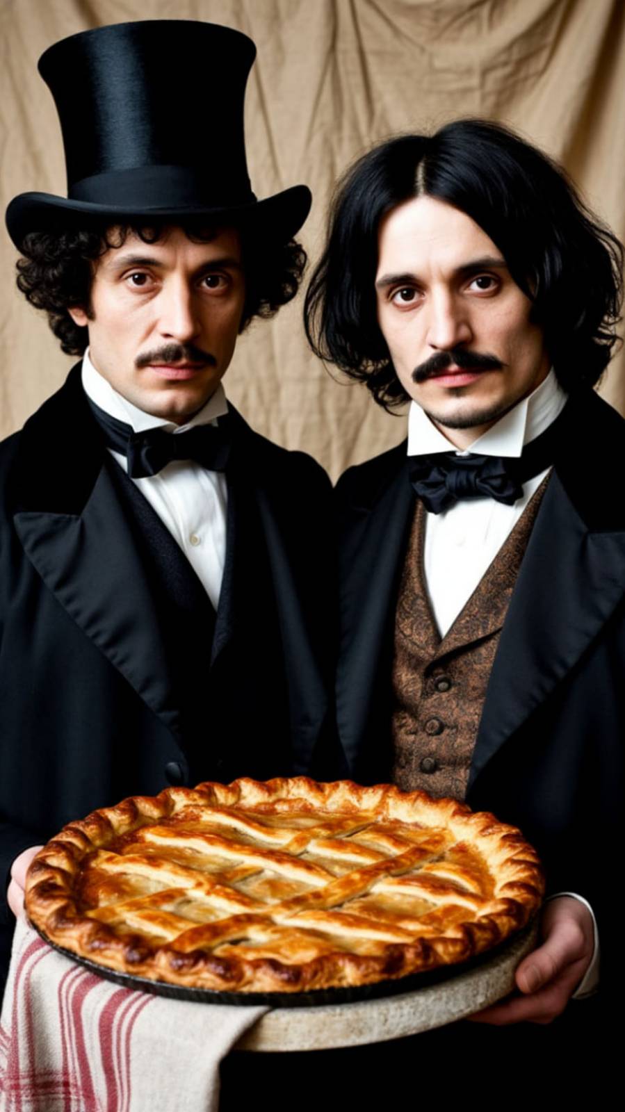 Раз Пушкин и Гоголь пирог испекли