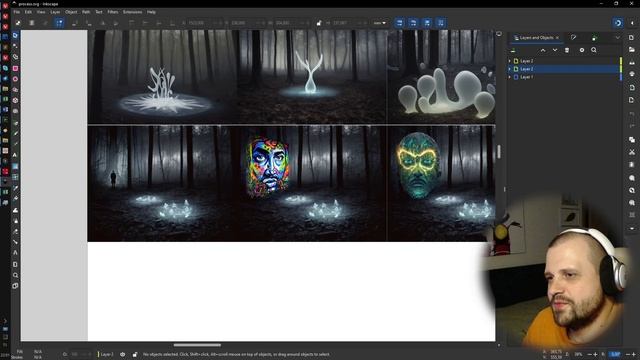 ИИ генерация картины, без цели