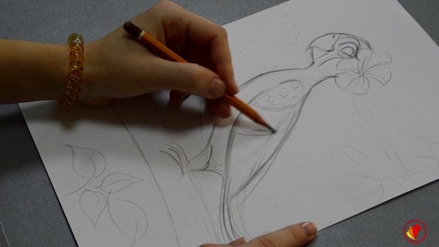 РИО. ЖЕМЧУЖИНКА | ЦВЕТНЫЕ КАРАНДАШИ | ГРАФИКА | ХУДОЖЕСТВЕННАЯ РОСПИСЬ. РУКОВОДИТЕЛЬ ХАРИТОНОВА И.А.