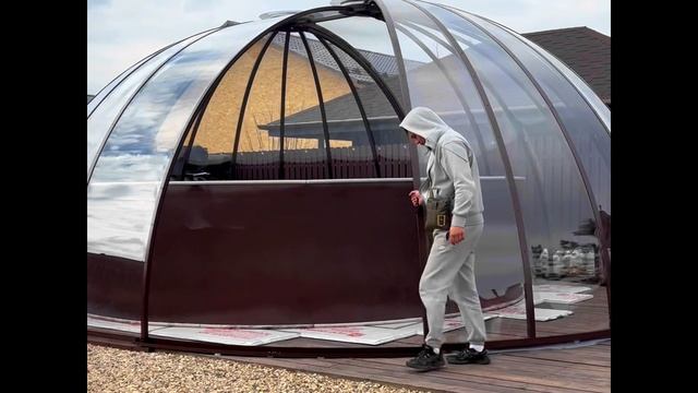 Купольный павильон 6х7 м для бассейна | Заказать 📲 8(993) 370-44-00