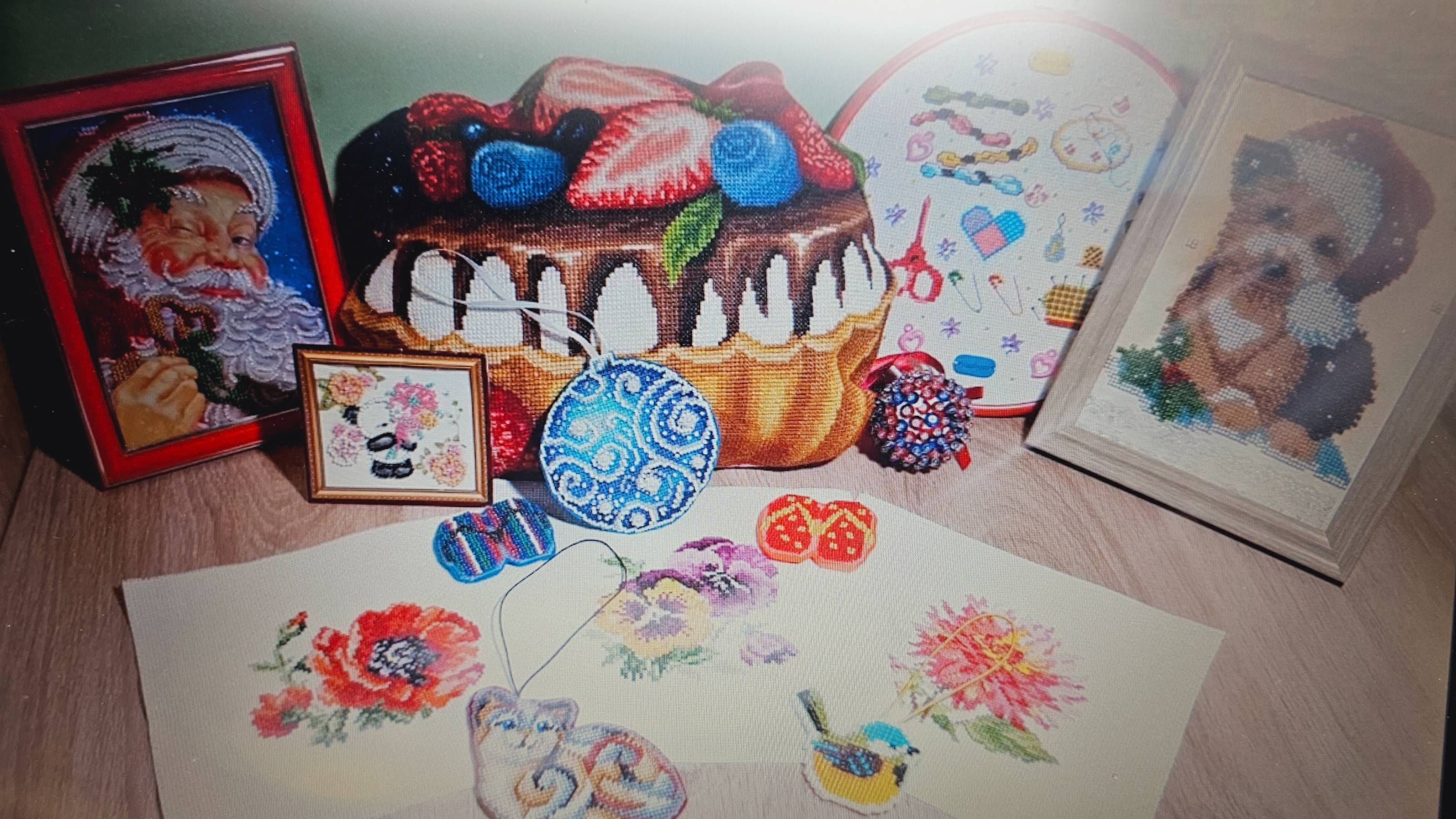 Рукодельные итоги 2017 года_Завершенные работы_вышивка крестом и бисером