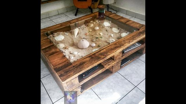 Обзор. Журнальные столики из поддонов