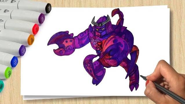 Как нарисовать Фантом Скорпиус Гуджитсу _ Учимся рисовать