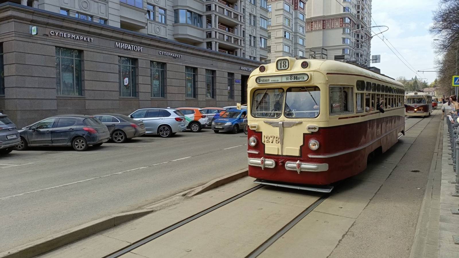 Парад трамваев в Москве (19.04.2025)