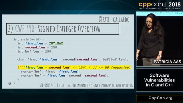 Security. CppCon 2018_ Patricia Aas “Software Vulnerabilities in C and C++”