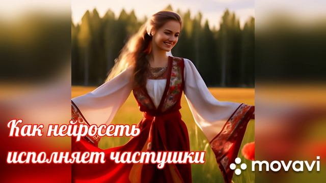 Как нейросеть исполняет частушки. Слова народные, доработаны автором.