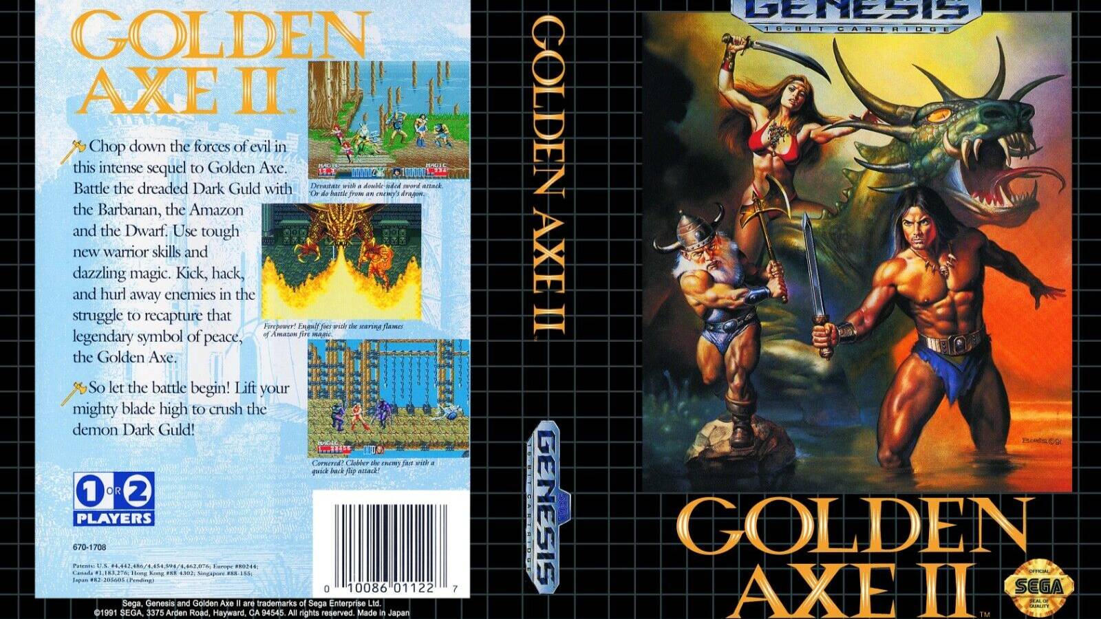 Golden Axe II // Золотая Секира 2 // Sega // Full Game // Longplay // 1440p, 60 fps