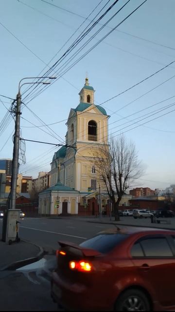 Вечерняя служба в Благовещенском соборе Красноярска