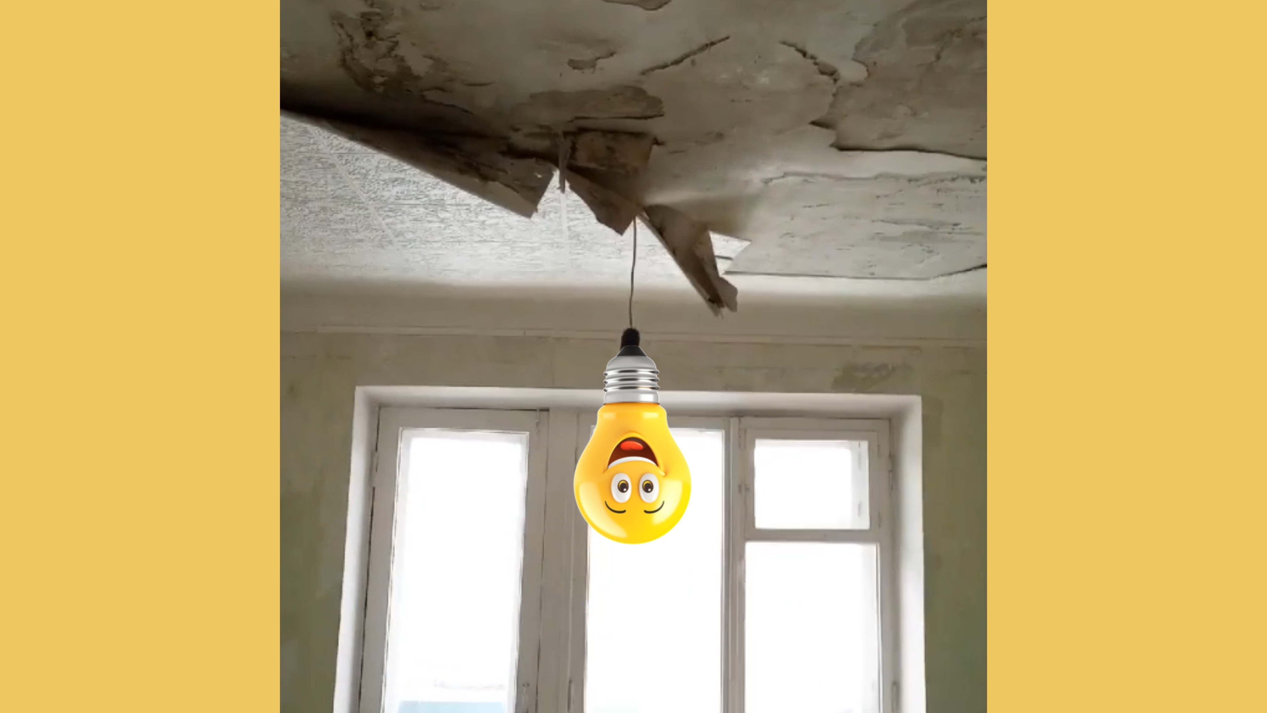 Заброшка с текущей крышой