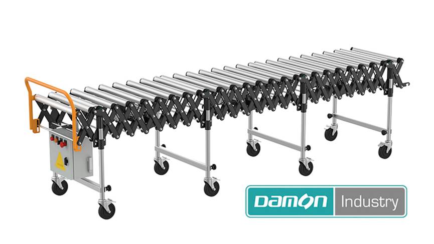 Гибкие раздвижные конвейеры и ролики Damon