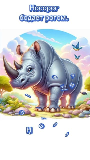 Носорог I Алфавит I С. Маршак #аудиосказкивкартинках