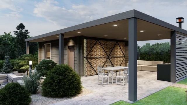 Модель участка в Коновалово с озвучкой #ландшафтныйдизайн #дизайн #строительство #фахверк