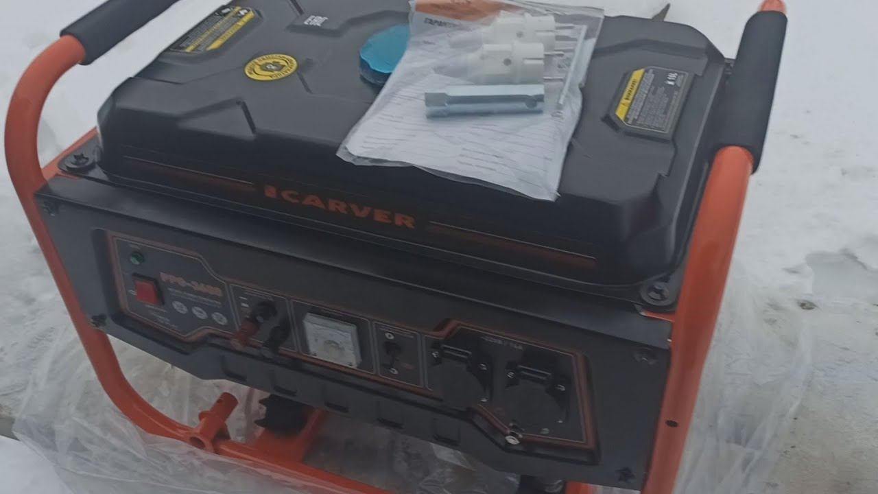 Хороший ДЕШЕВЫЙ бензогенаратор для дачи CARVER PPG-3600  с медной обмоткой.