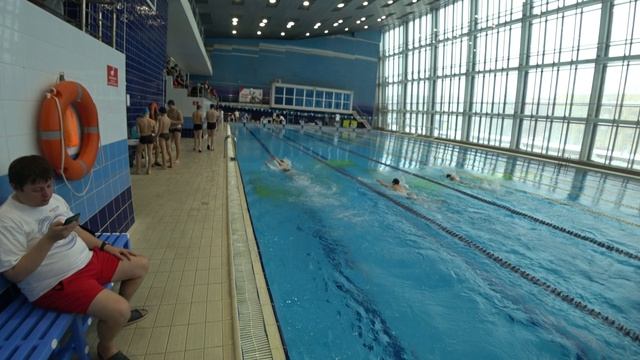 200425 50м вс 2юн Безносиков Глеб 1дор 38сек 3место Коротеев 2дор 43сек Волков 3дор 39сек 7класс