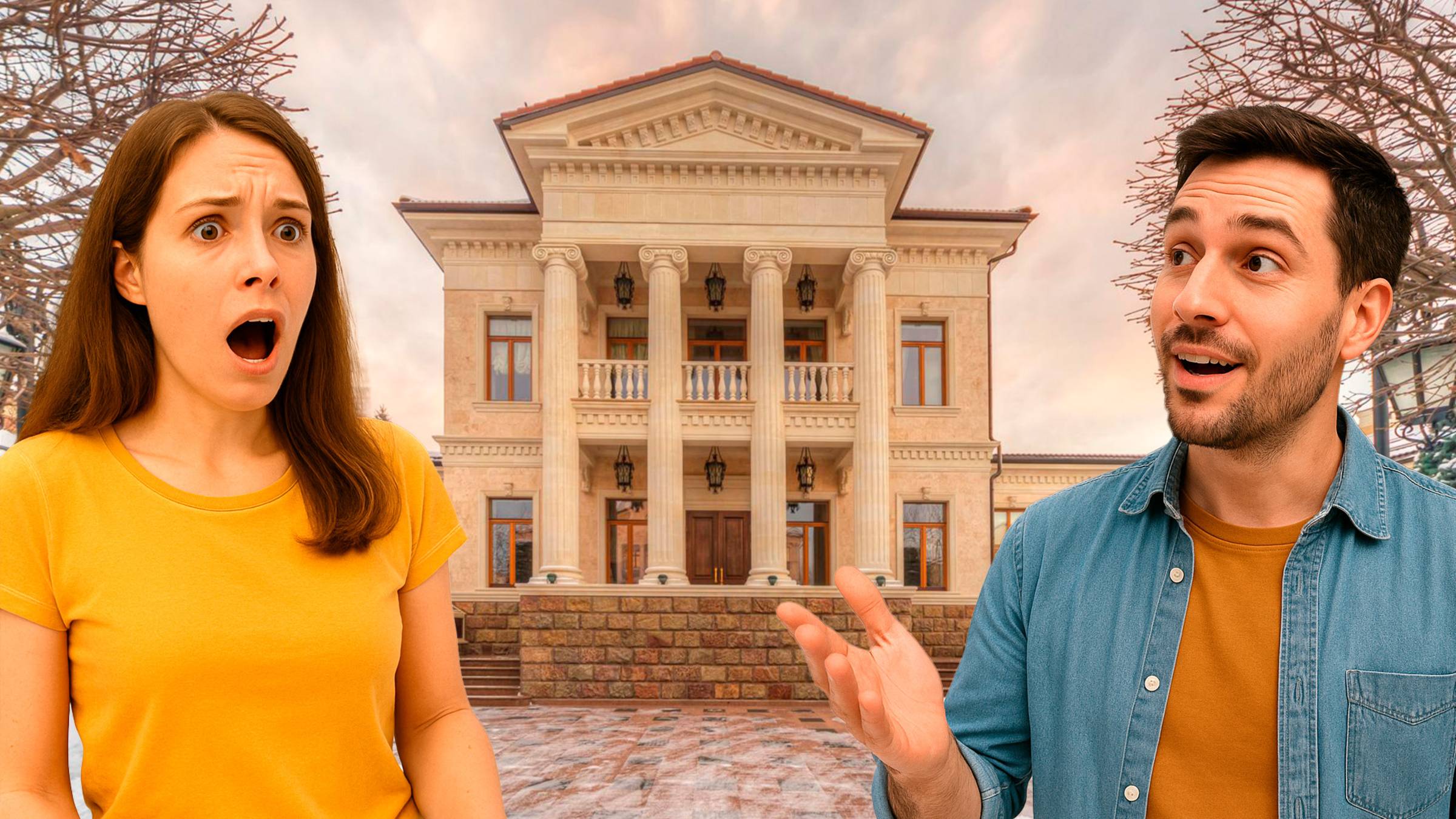 Мы просто ИСКАЛИ ДОМ а нашли ОСОБНЯК в стиле РИМСКОЙ ИМПЕРИИ