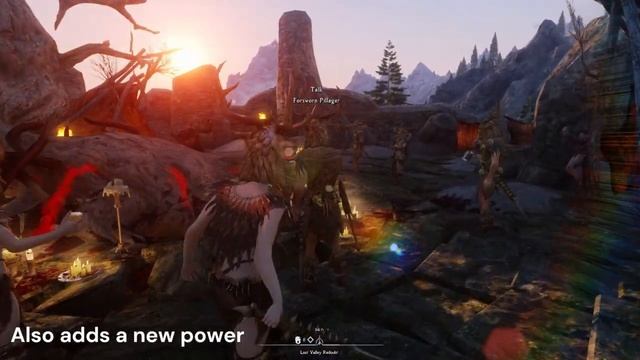 HAG - Occult Cradle Stone Tower - Skyrim Mod Showcase Demo.