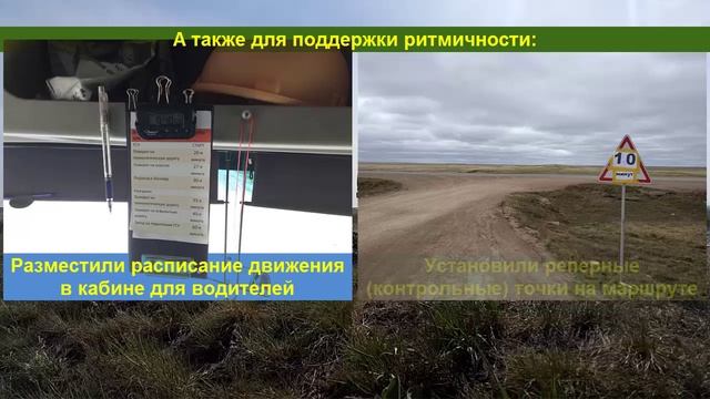 Создание ритмичности движения транспорта при строительстве дороги