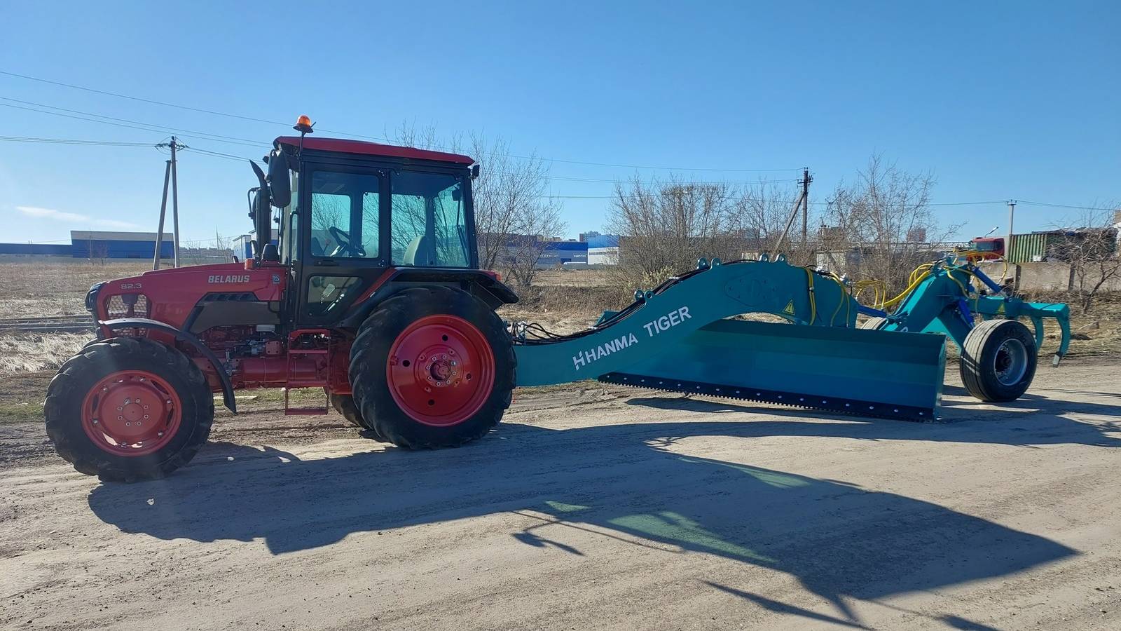 Отгрузка прицепного грейдера HANMA TIGER
