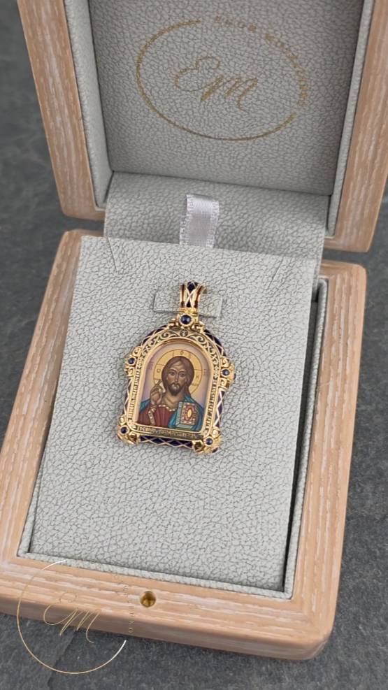 Нательная икона Господа Вседержителя и Святой Троицы