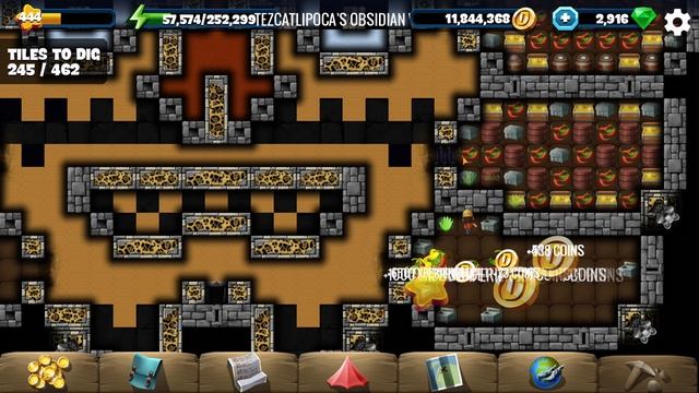 Обсидиановое хранилище Тескатлипоки | Tezcatlipoca #11 | Diggy's Adventure